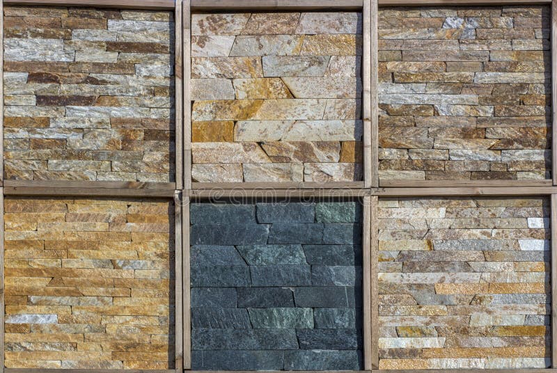 Various Decorative Tiles, and Natural Stone Samples Stock Photo - Image ...