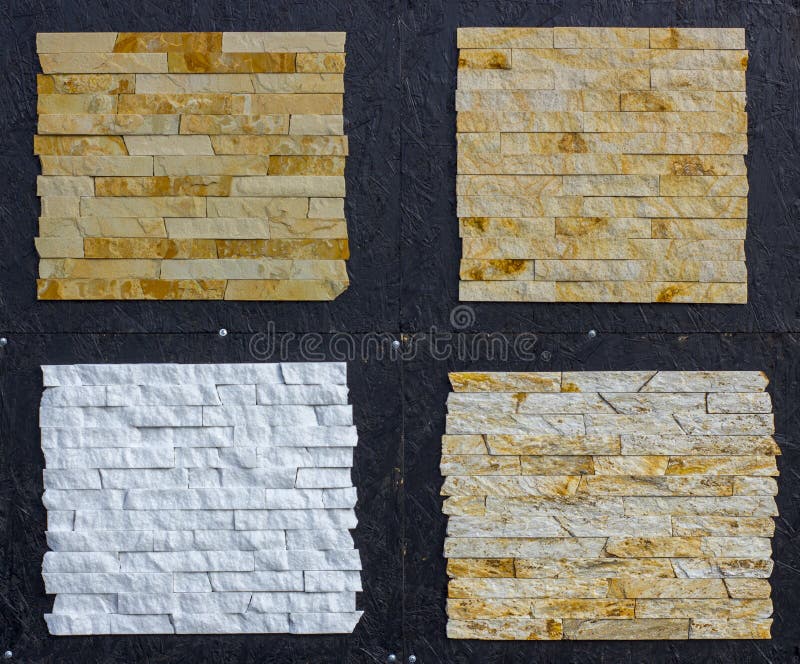 Various Decorative Tiles, and Natural Stone Samples Stock Photo - Image ...