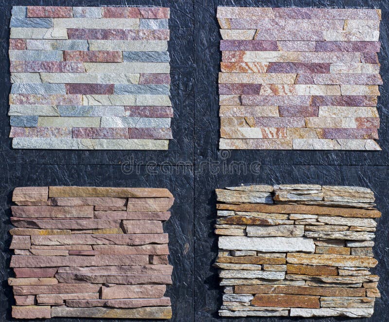 Various Decorative Tiles, and Natural Stone Samples Stock Photo - Image ...