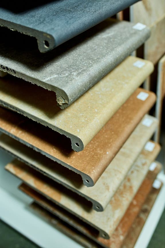 Various Decorative Tiles Samples. Colorful Samples of a Stone Tile in ...