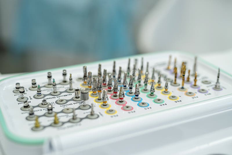 Various Diamond Drill Bits for Teeth Treatment Set of Tools for the ...