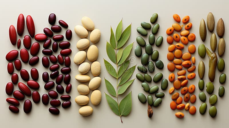 Various Different Kinds of Natural Organic Coffee Beans Stock Image ...