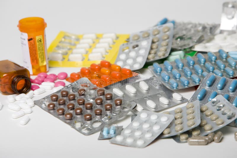 Various Different Medicines Stock Image - Image of supplements, cure ...