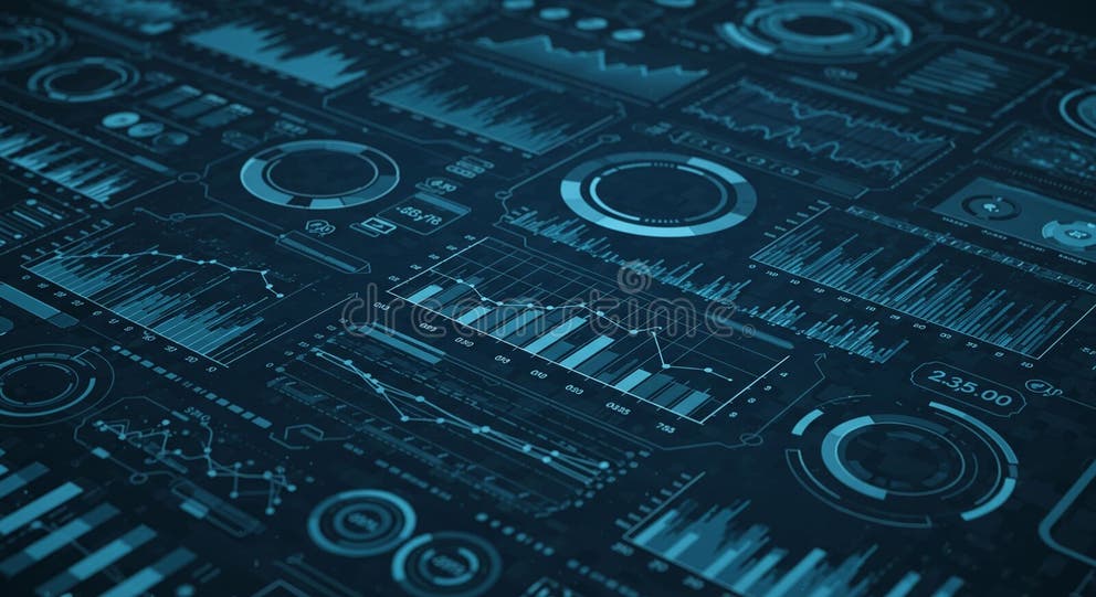 Various Data Dashboards Stock Illustrations – 651 Various Data ...