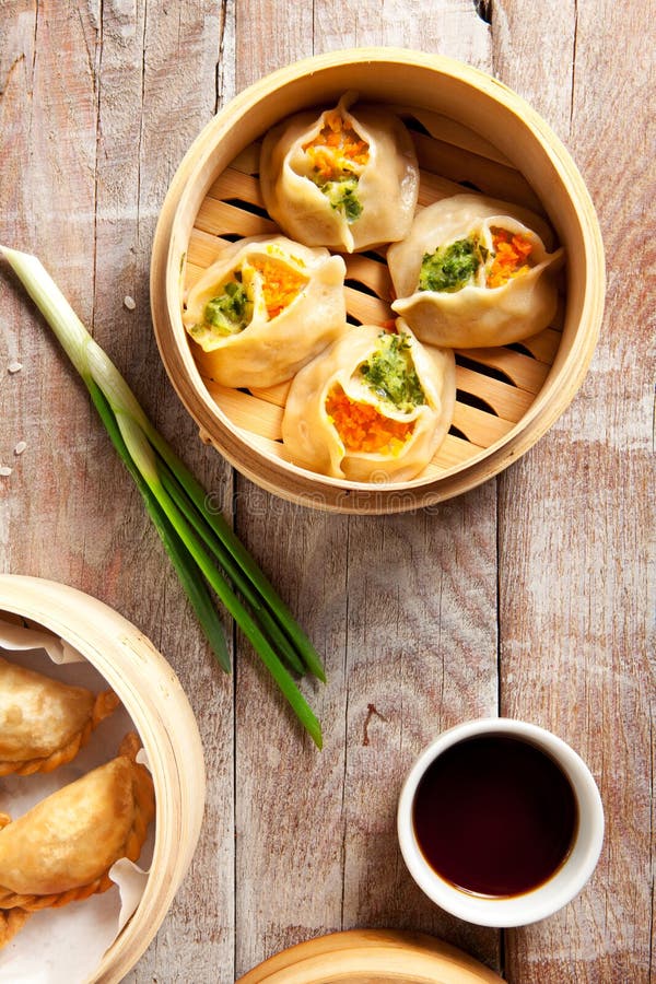 Various Dim Sum stock photo. Image of basket, brown, dinner - 72990558