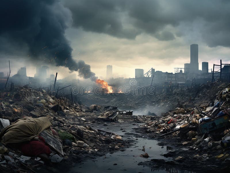 The Planet Earth, Surrounded by Various Mechanisms and Tools Stock ...