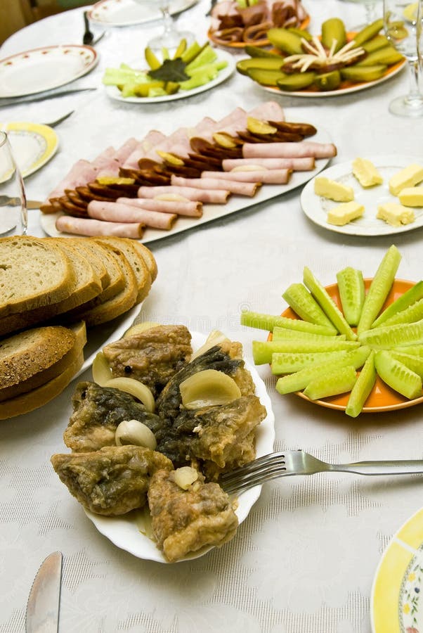 Various dishes stock photo. Image of ground, bread, business - 48672158