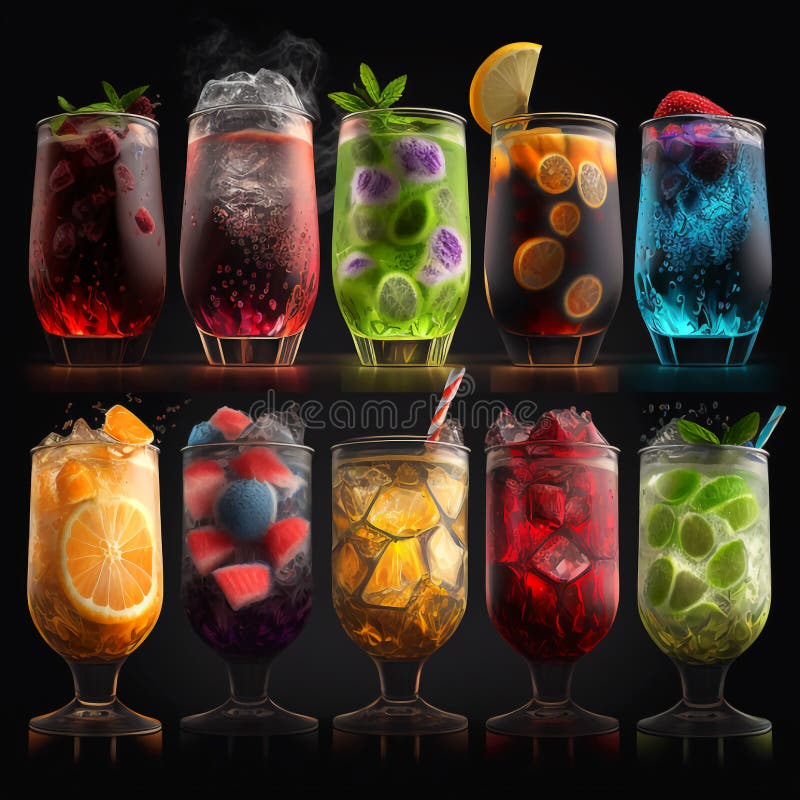Cool Iced Drinks Stock Illustrations – 374 Cool Iced Drinks Stock ...