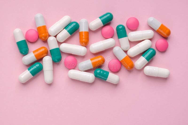 Various Drugs in Tablet Form in the White Background Stock Photo ...