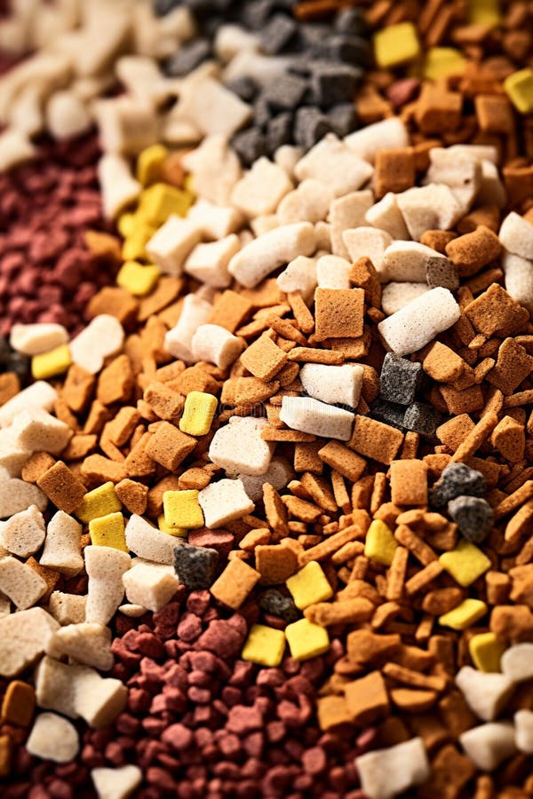 Various Dry Animal Feeds. Selective Focus Stock Photo - Image of feed ...