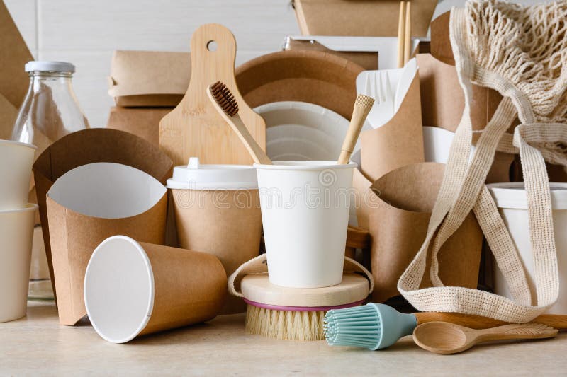 Various Eco-friendly Items Made from Biodegradable Natural Materials ...