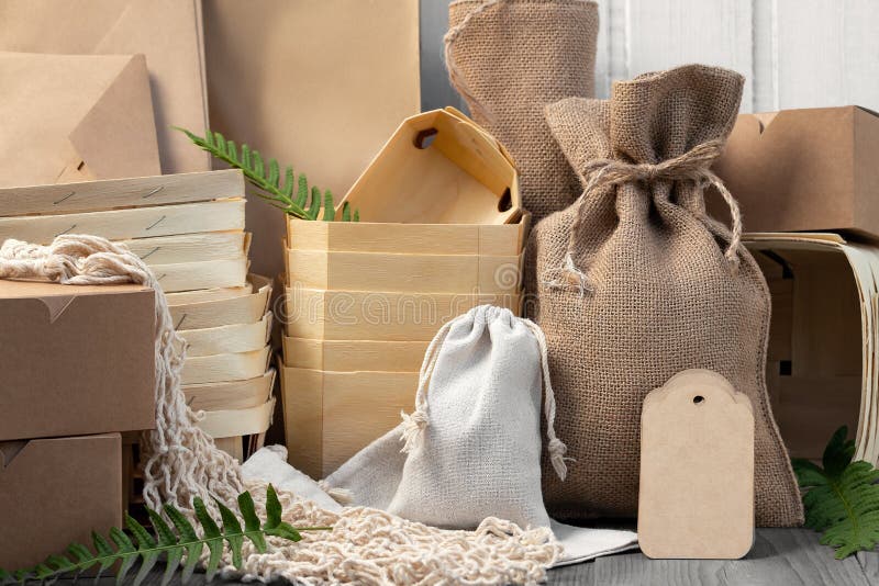 Various Eco Friendly Packaging Made from Natural Recyclable Materials ...