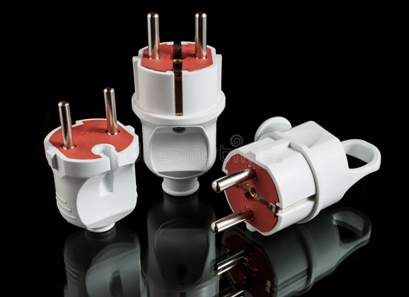 Various electric plugs stock photo. Image of line, isolated - 67921984