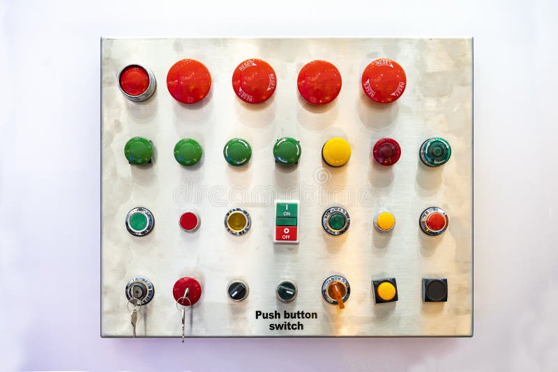 Various Electric Power Control Push Button Switch and Status Lamp ...