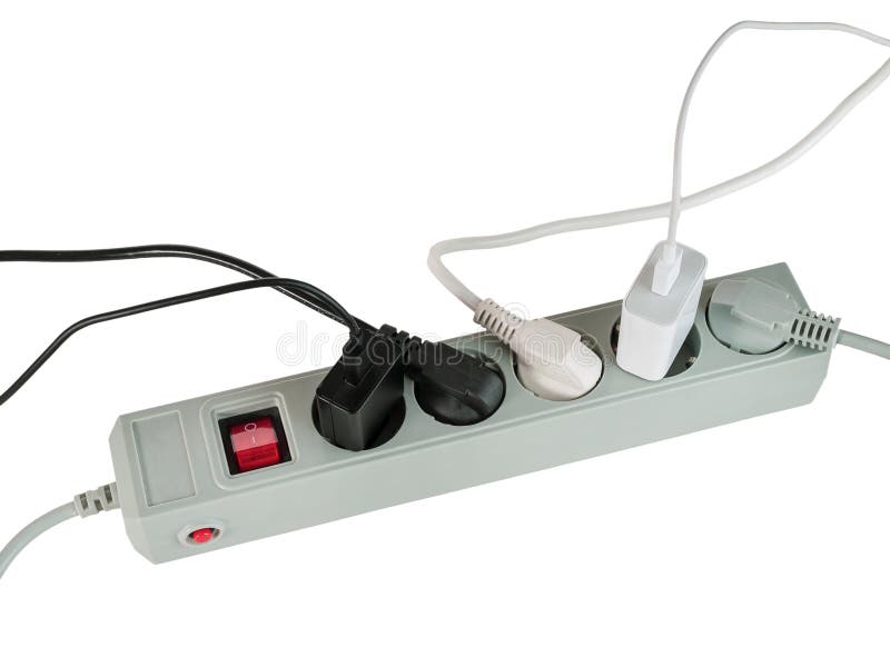 Various Electrical Plugs from Electrical Appliances Connected To an ...
