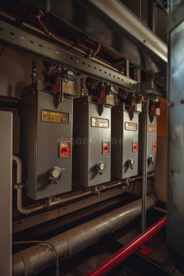 Various Electronic Devices Mounted on a Wall, Including Routers, Modems ...