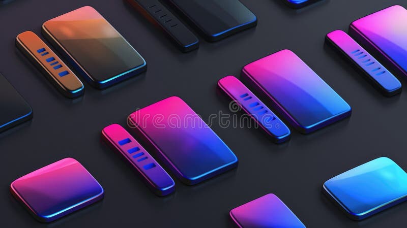 Various Electronic Gadgets on a Table, Perfect for Tech Concepts Stock ...