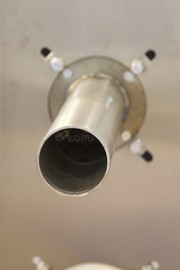 Elements of Metal Pipelines for Industrial Use Stock Image - Image of ...