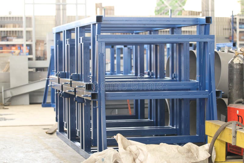 Various Elements of Metal Structures Stock Photo - Image of welding ...