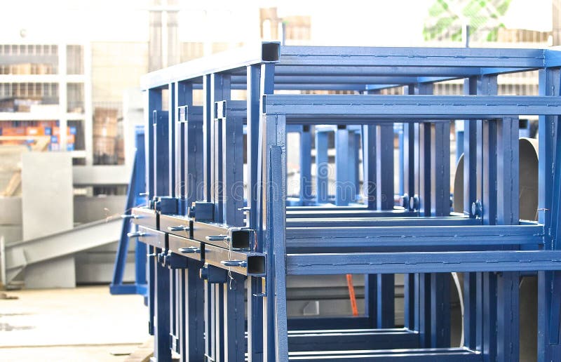 Various Elements of Metal Structures Stock Photo - Image of iron, metal ...