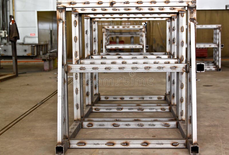 Various Elements of Metal Structures Stock Photo - Image of steel, iron ...