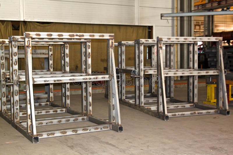 Various Elements of Metal Structures Stock Photo - Image of metalwork ...