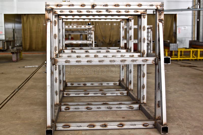 Various Elements of Metal Structures Stock Image - Image of metalwork ...