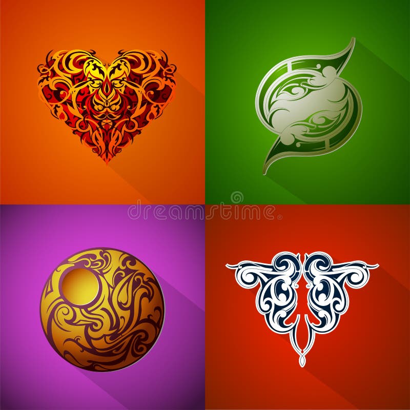 Various emblems set stock vector. Illustration of vector - 44101412