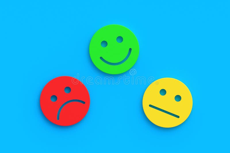 Various Emotion Faces. Mood Expression Concept Stock Illustration ...