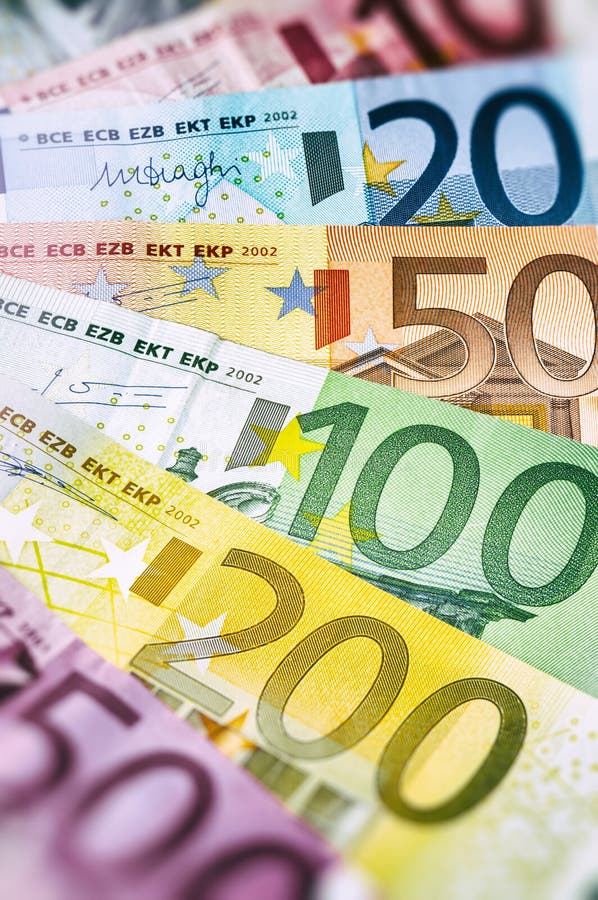 Colorful euro banknotes stock photo. Image of wealth, euro - 3916324