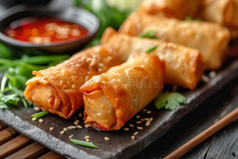 Various Examples of Asian Foods and Ingredients Stock Illustration ...