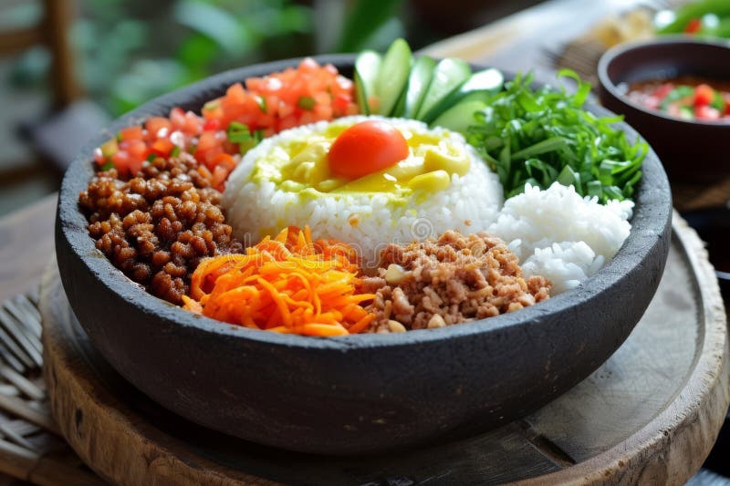 Various Examples of Asian Foods and Ingredients Stock Illustration ...