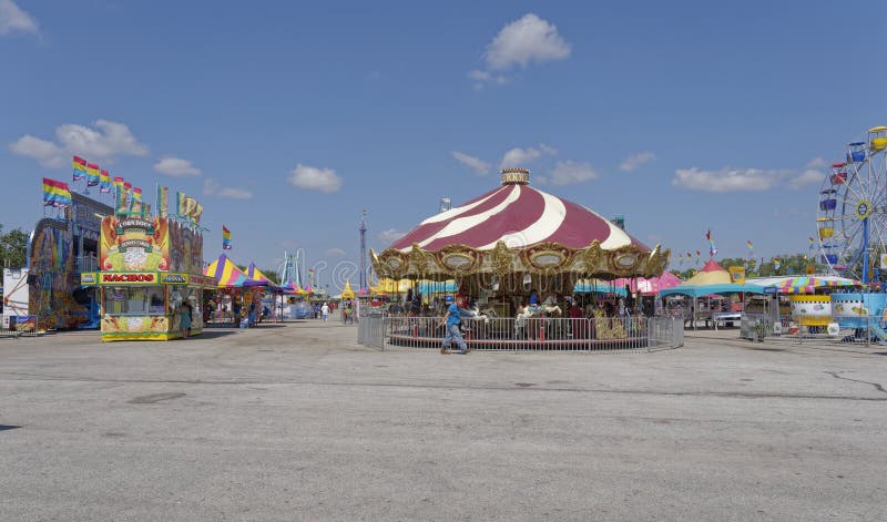 Walking to the fairground editorial photography. Image of walking ...