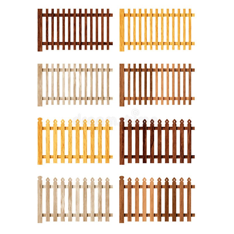 Various Fences stock vector. Illustration of fence, vector - 58689722