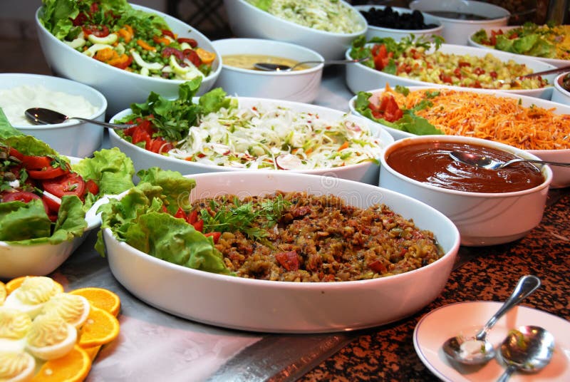 Food Buffet stock image. Image of dishes, food, salads - 26956995