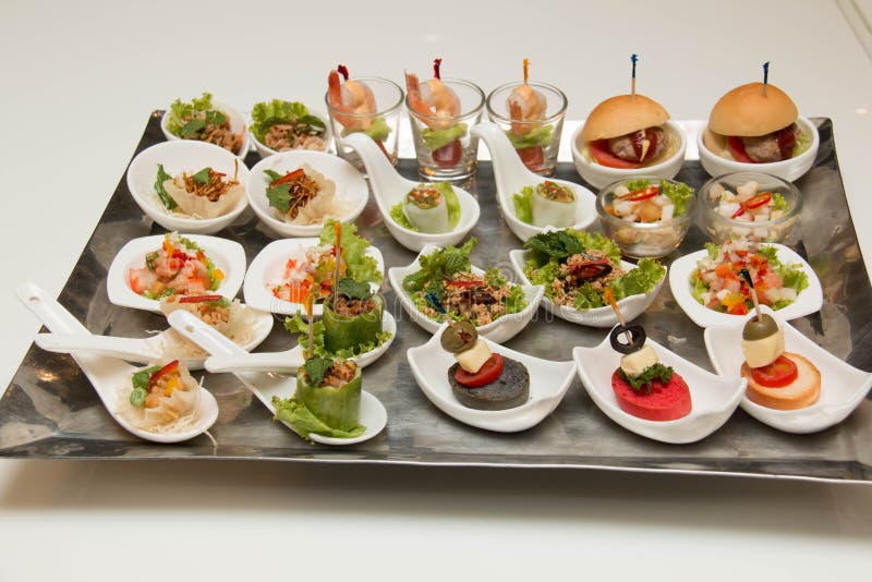 Various of Food Cocktail Menu Stock Image - Image of catering, food ...