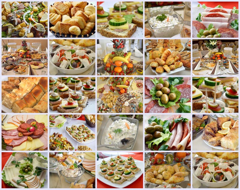 Food collage stock photo. Image of antipasti, calorie - 16029732