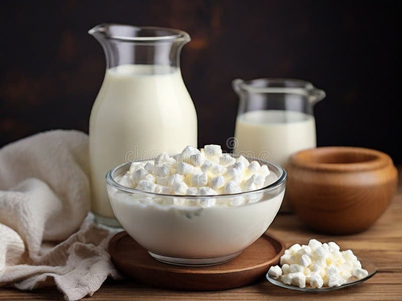 Various Fresh Dairy Products. Milk Background. Milky Wave. Milk Splash ...