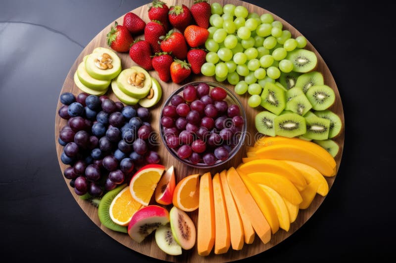 Fruit Types Set of Various Types of Plants Stock Illustration ...