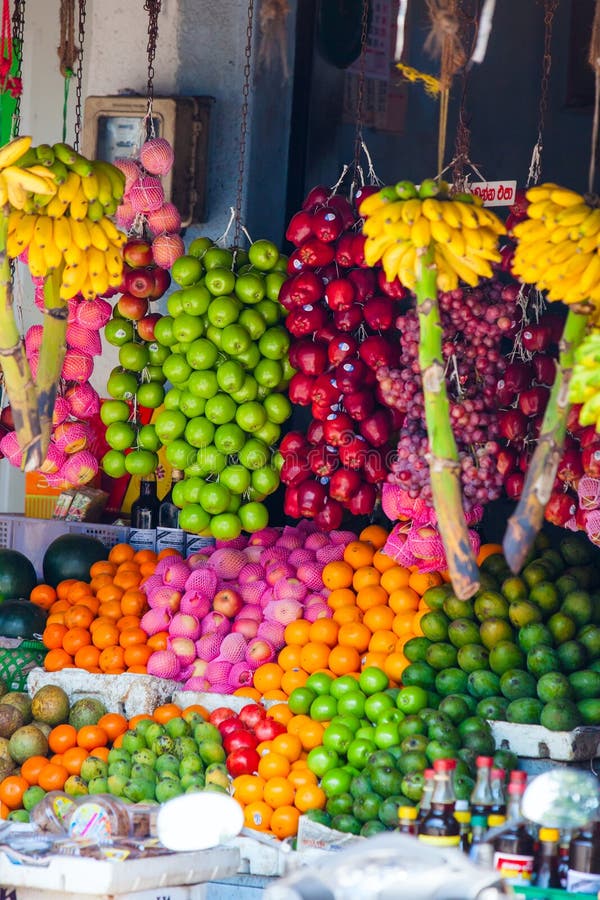 Various Fruits at Local Market Stock Photo - Image of exotic, nutrition ...