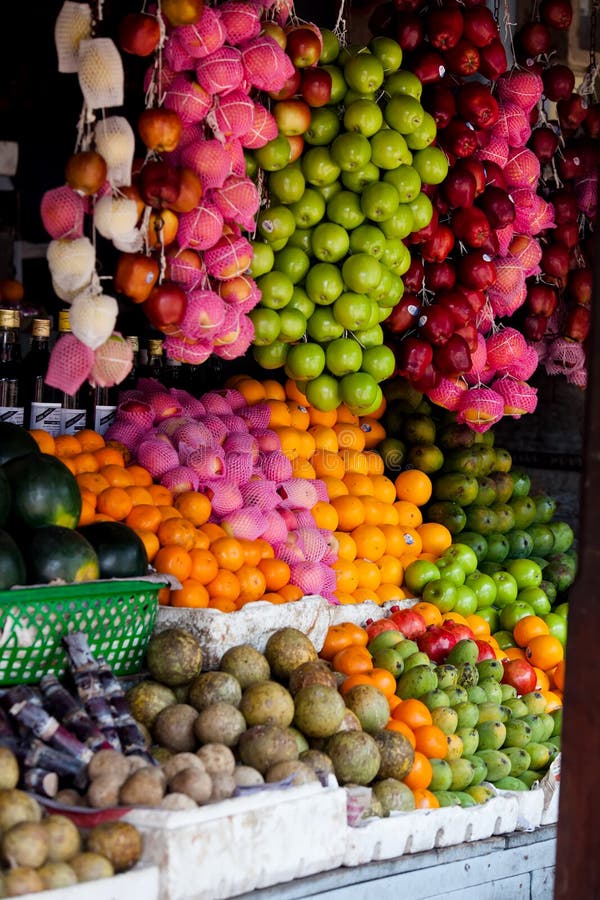 Various Fruits at Local Market in Sri Lanka Stock Image - Image of ...