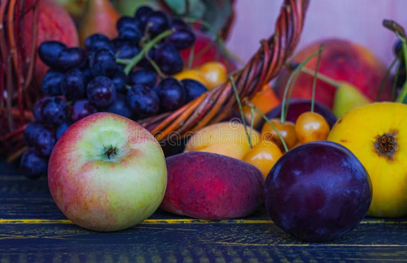 Various Fruits on the Table Stock Photo - Image of eating, organic ...