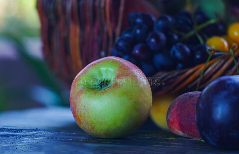 Various Fruits on the Table Stock Photo - Image of table, agriculture ...