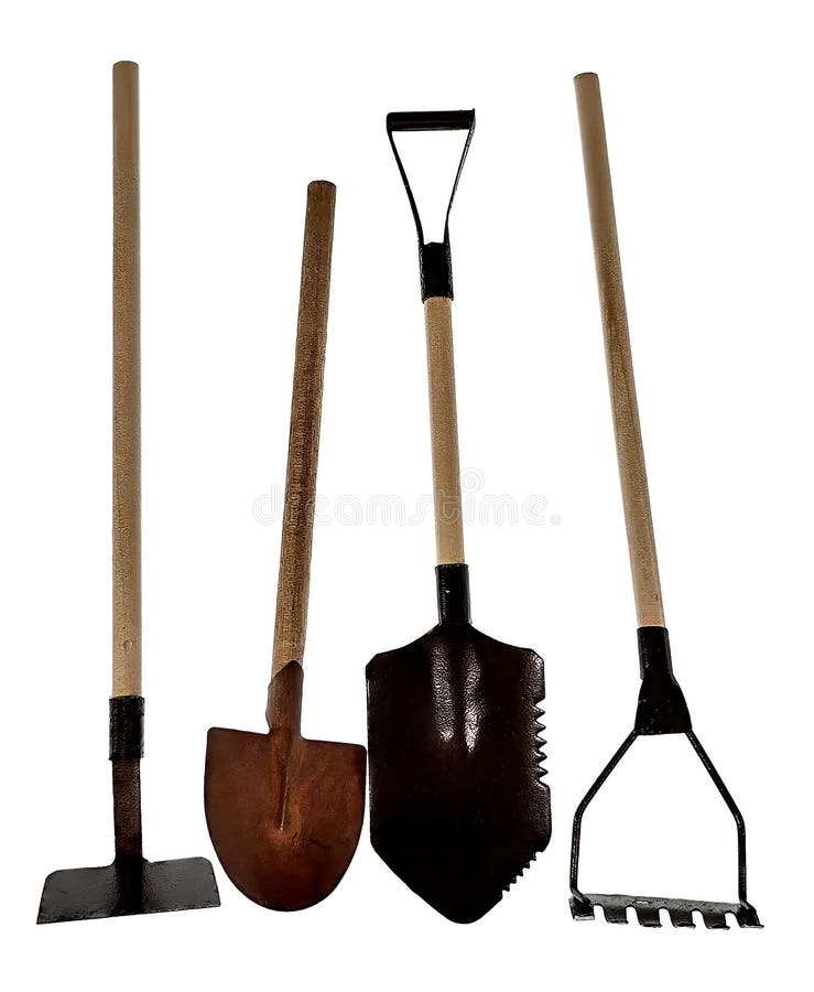 Various garden tools stock image. Image of upkeep, wood - 343524711