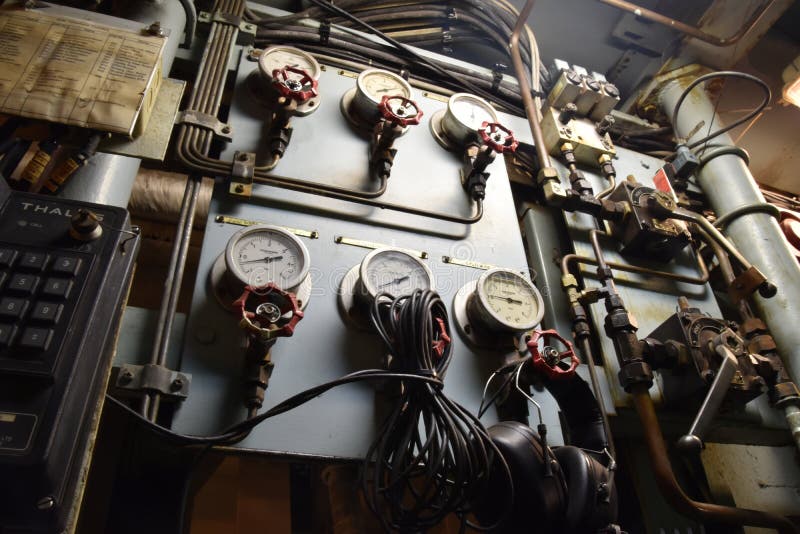 Various Gauges and Piping System Editorial Photo - Image of complicated ...