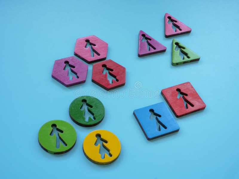 Various Geometric Shapes As Symbol Market Segmentation and Target ...