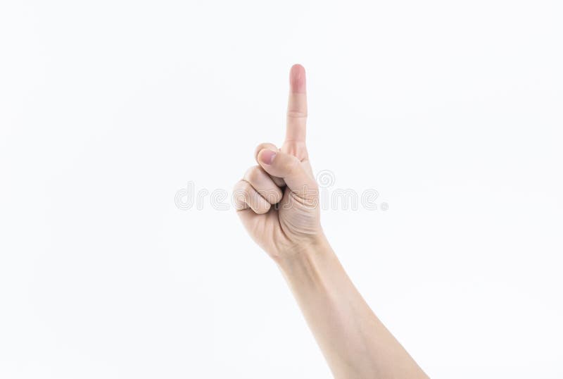 The Various Gestures of One Hand Stock Image - Image of handle, adult ...