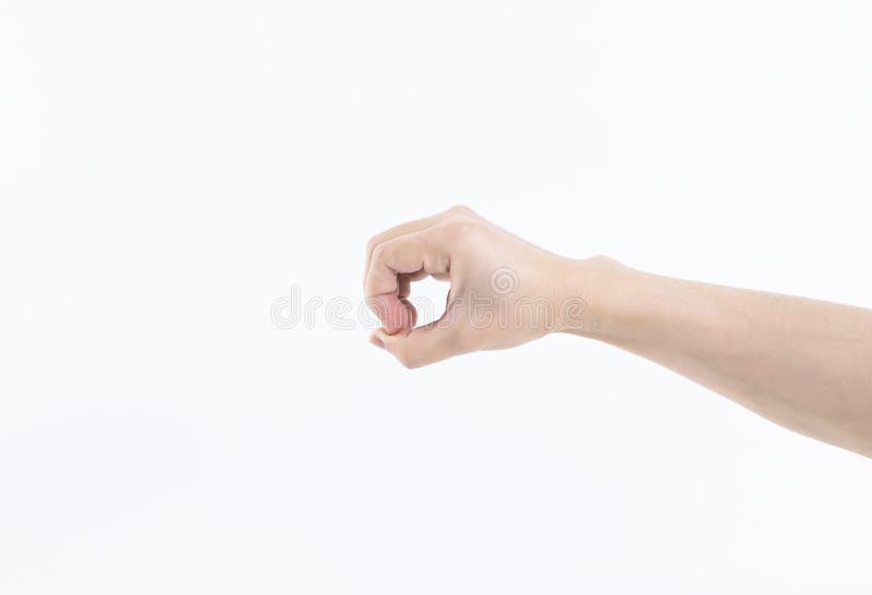 The Various Gestures of One Hand Stock Photo - Image of grab, clipping ...