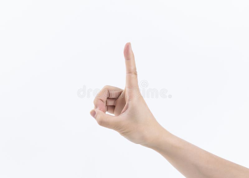 The Various Gestures of One Hand Stock Image - Image of clipping ...