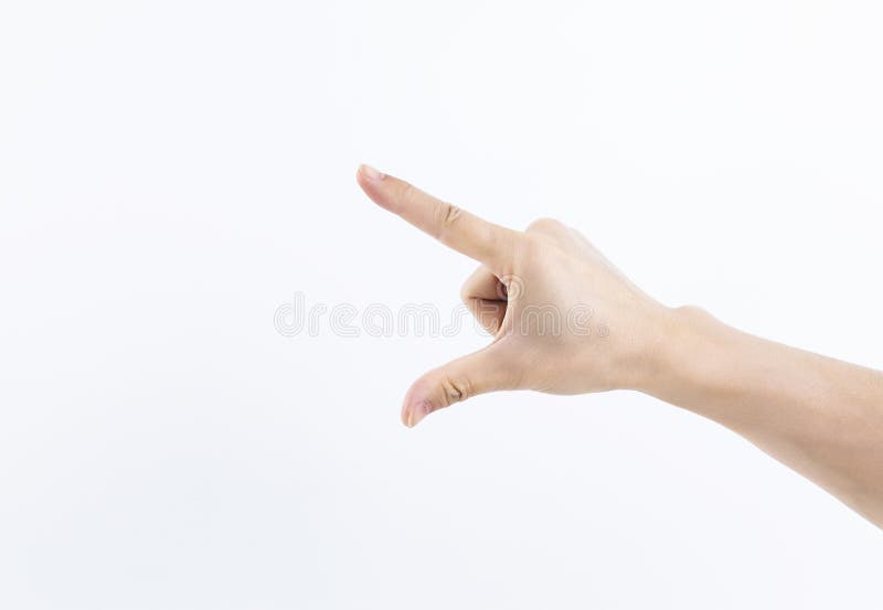 The Various Gestures of One Hand Stock Photo - Image of limb, finger ...